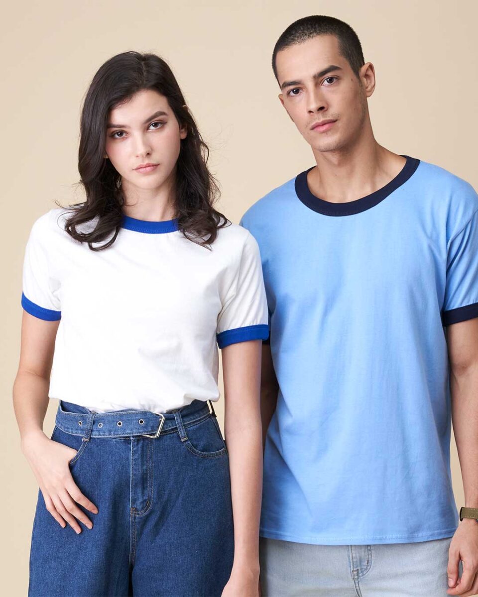 Gildan® Premium Cotton™ 76600 - Adult Ringer T-Shirt - Wishtee Sdn Bhd